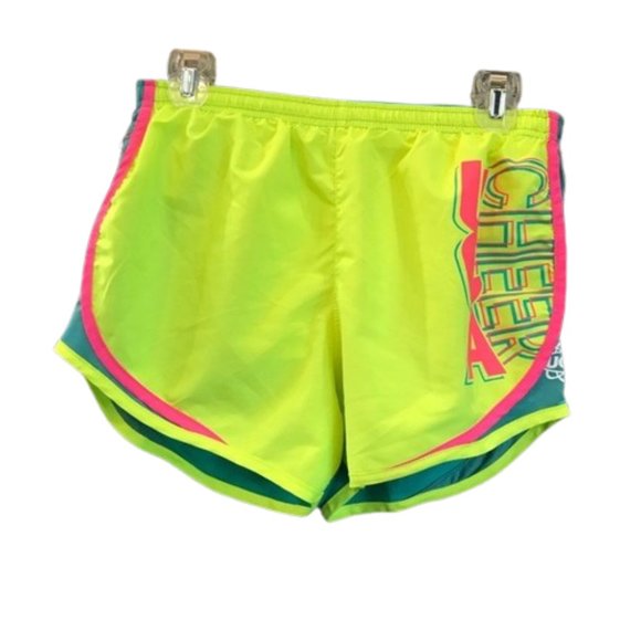 Varsity | Shorts | Varsity Uca Cheer Athletic Shorts Neon Yellow Blue M ...